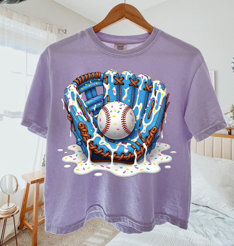 Baseball Drip PNG: Baseball Glove Ice Cream Drip, Retro Game Day ...
