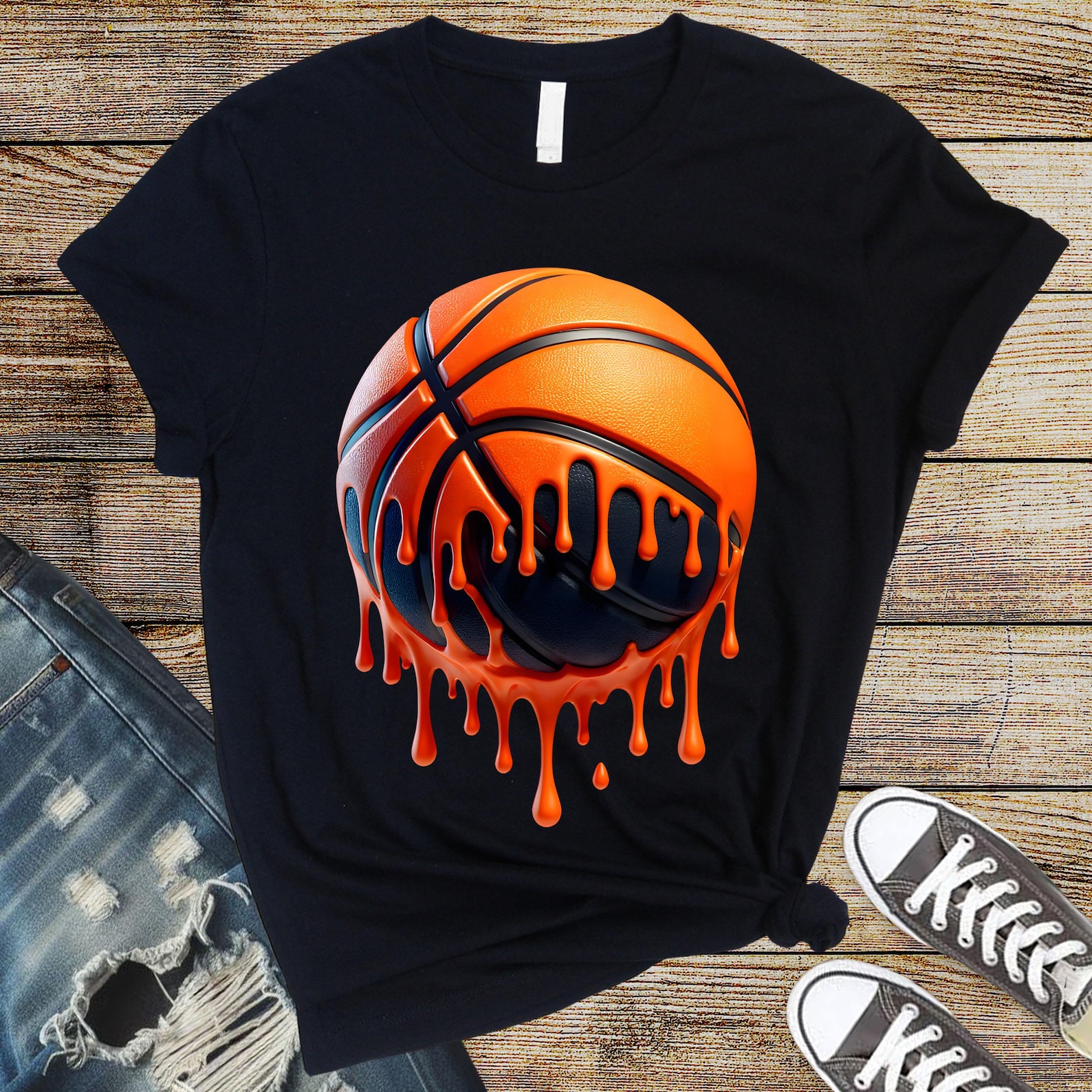 Retro Basketball Ice Cream Drip Png: Basketball Season Png, Basketball ...