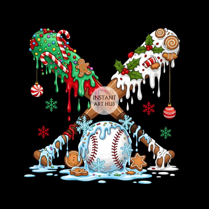 Baseball Christmas Svg - Etsy