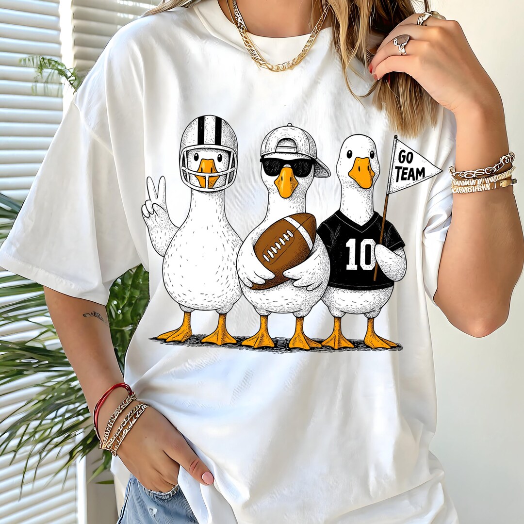 Funny Silly Goose Football Png, Retro American Football Goose, Goose ...