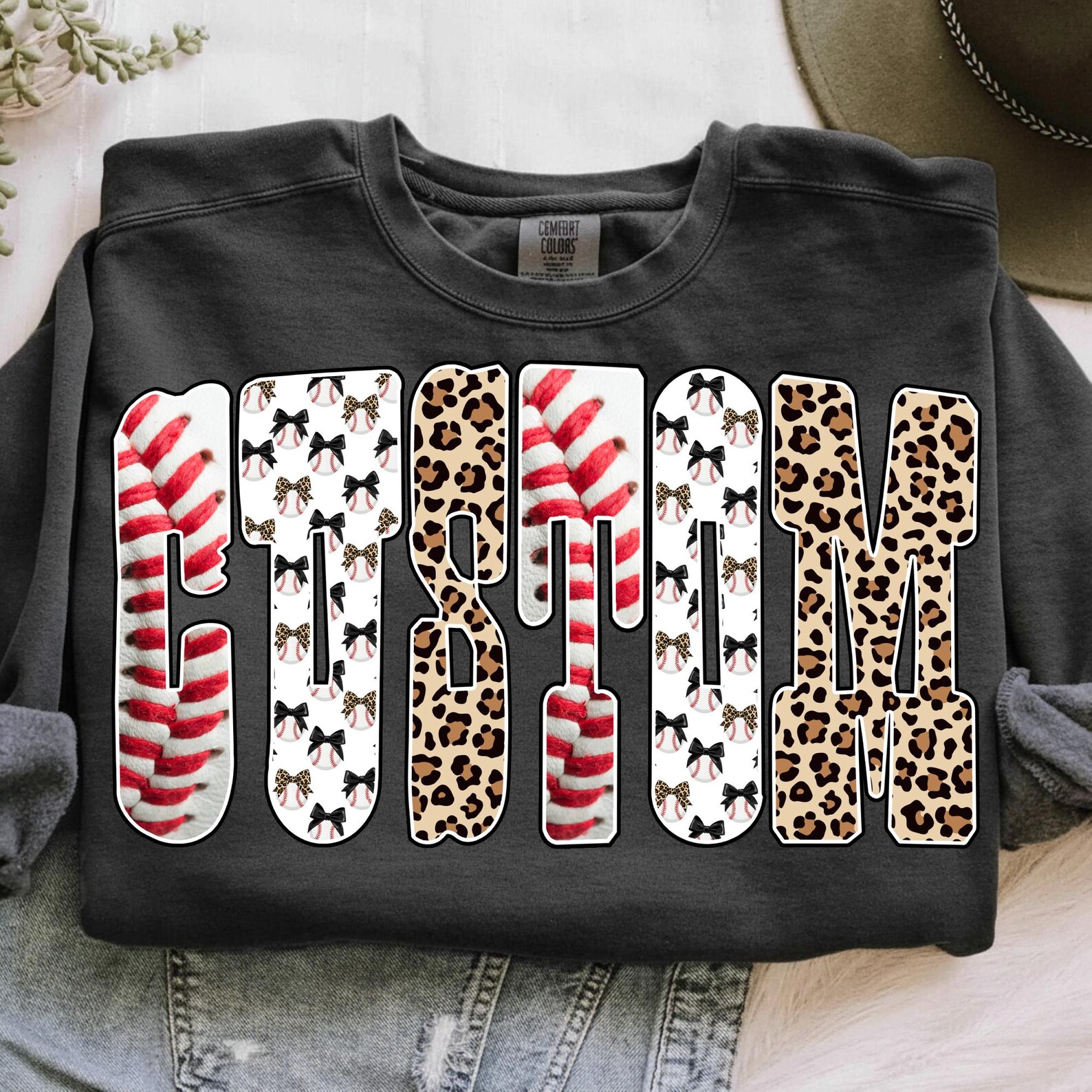 Custom Baseball PNG: Personalized School Spirit Sublimation, Editable ...