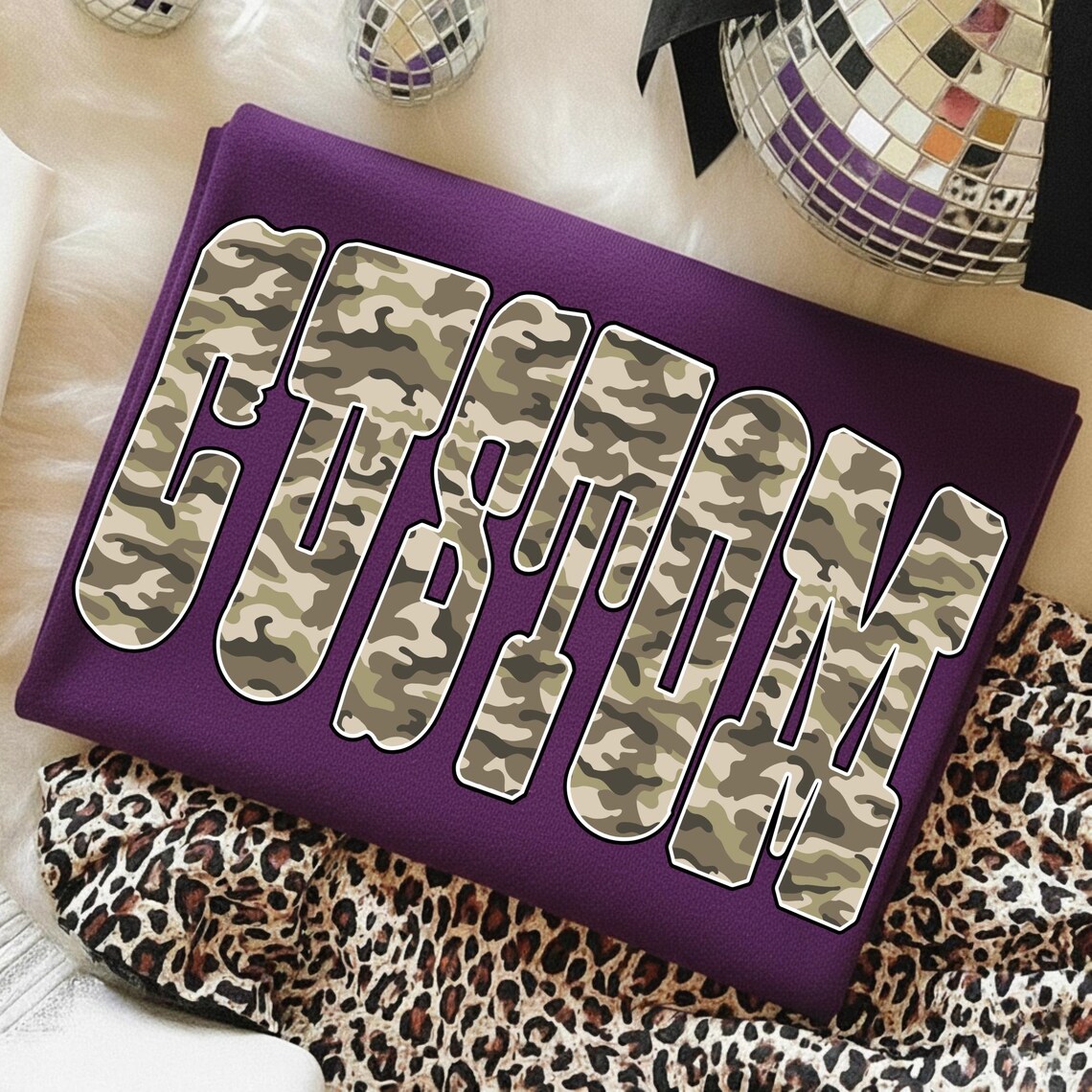 Custom Camo Name PNG: Personalized School Spirit Sublimation, Editable ...