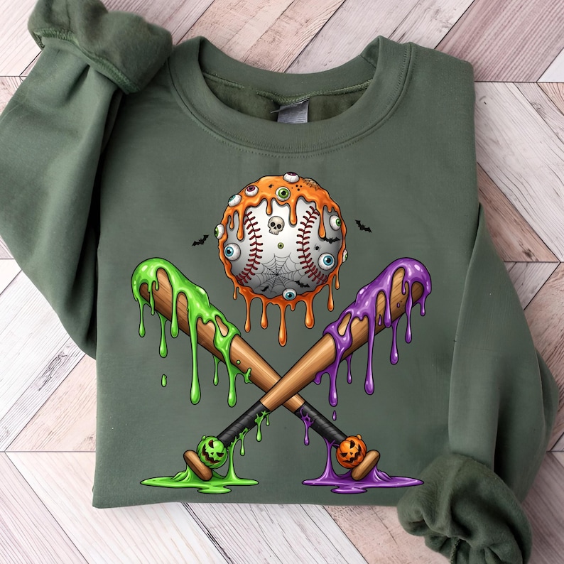 Baseball Drip for Boys Ice Cream Drip Halloween Png, Baseball Player ...
