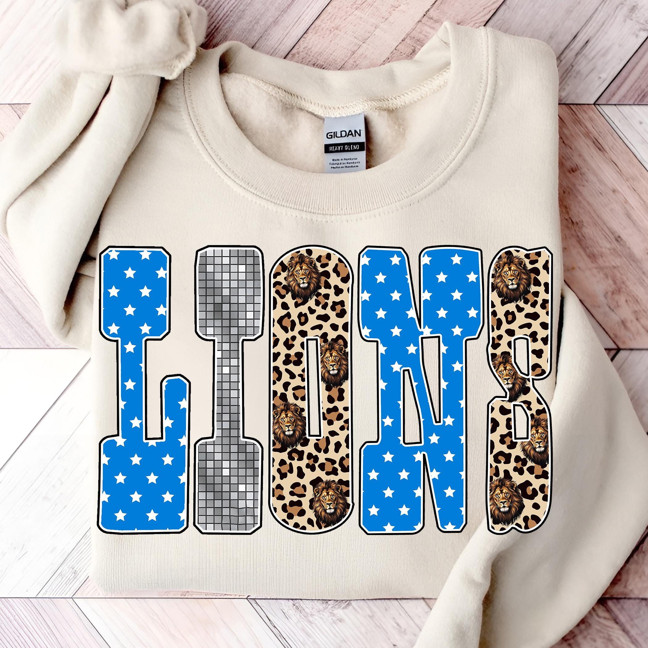 Preppy Lions Png, Checkered Star Leopard Letter With Leon Head ...
