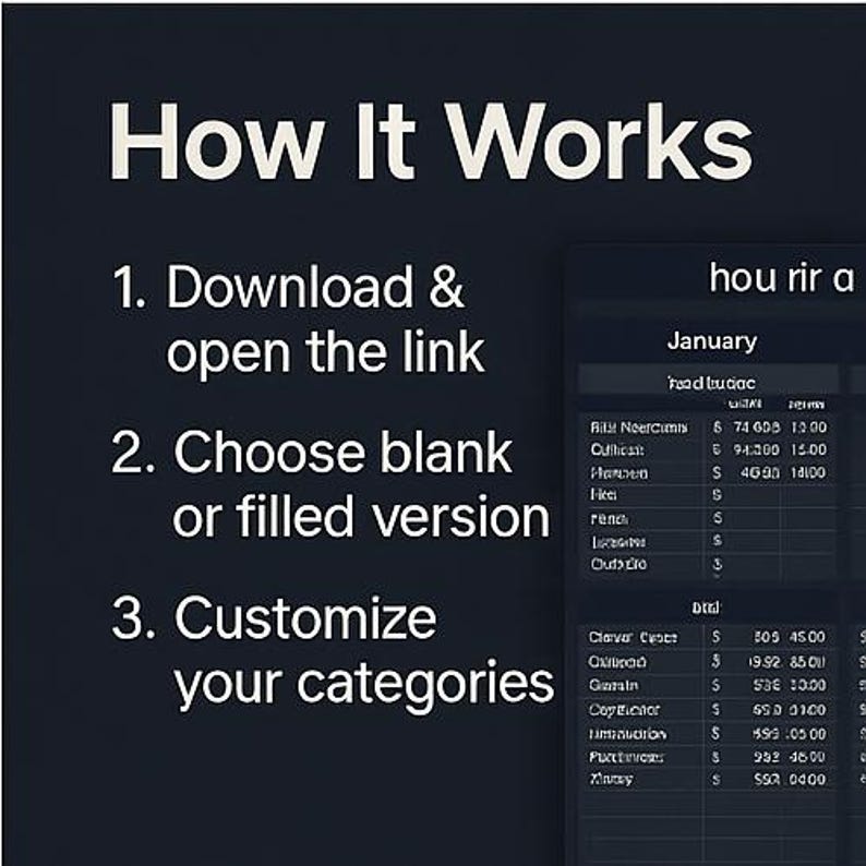 Monthly Budget Template Dark Mode. Google Sheets Budget Planner ...