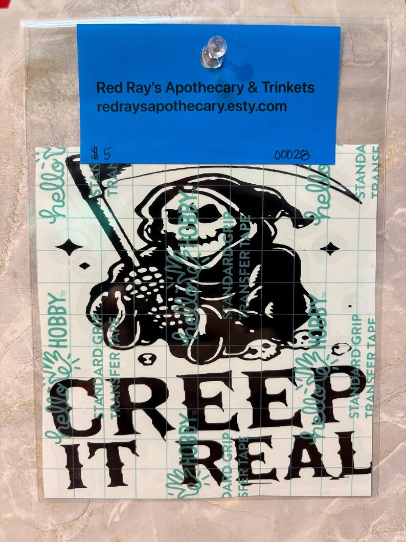 Creep It Real Reaper Vinyl Decal - Etsy