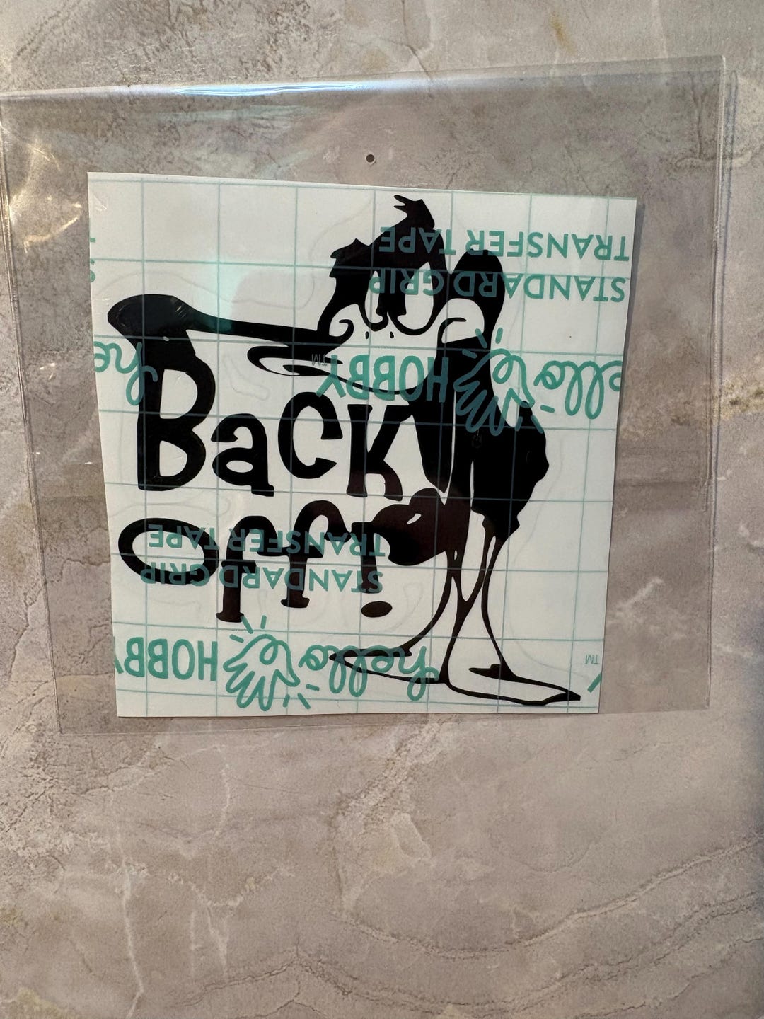 Daffy Back off Vinyl Decal - Etsy