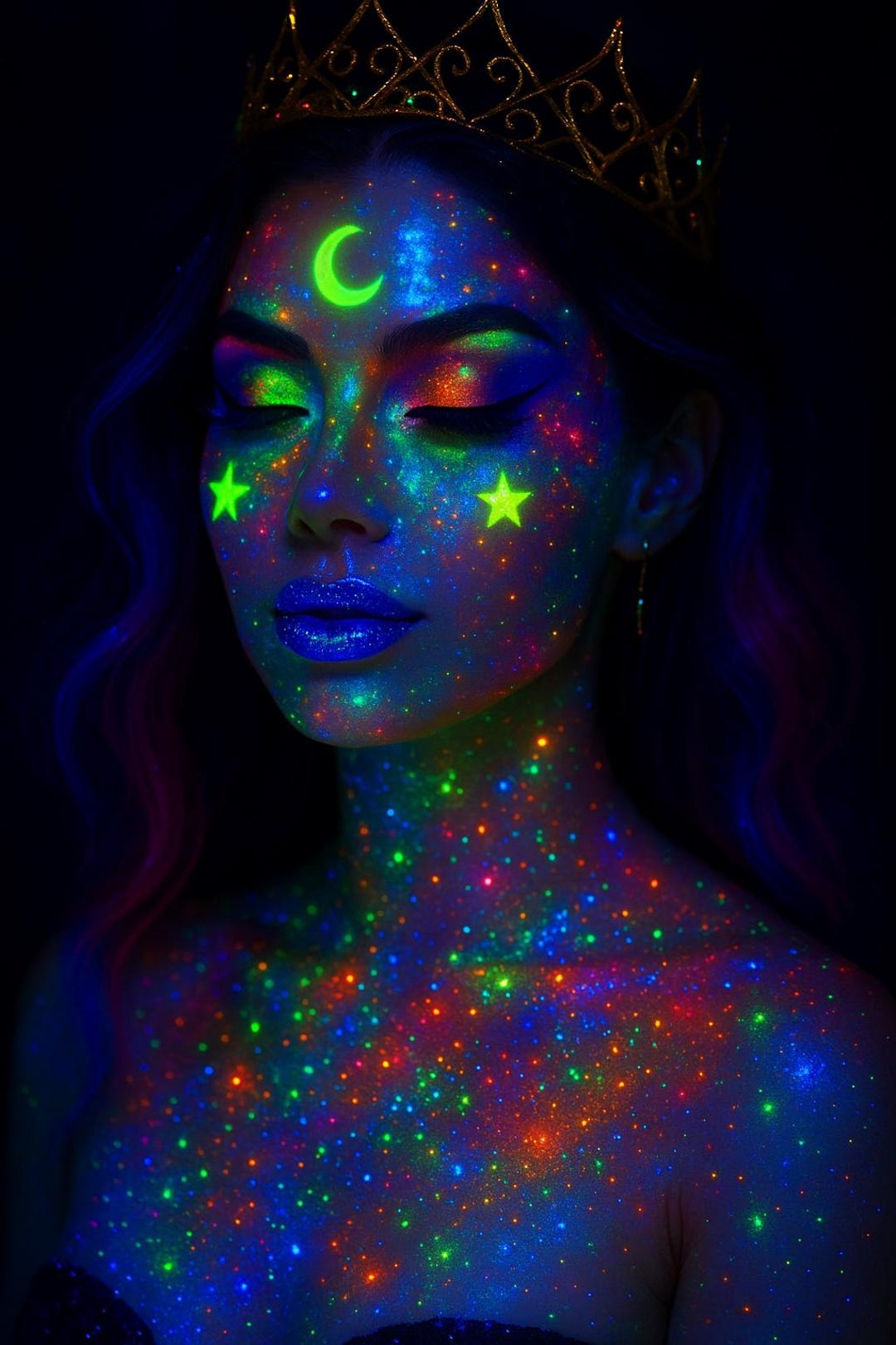 KISMET UV GLOW– Luxury Blacklight Makeup - Etsy