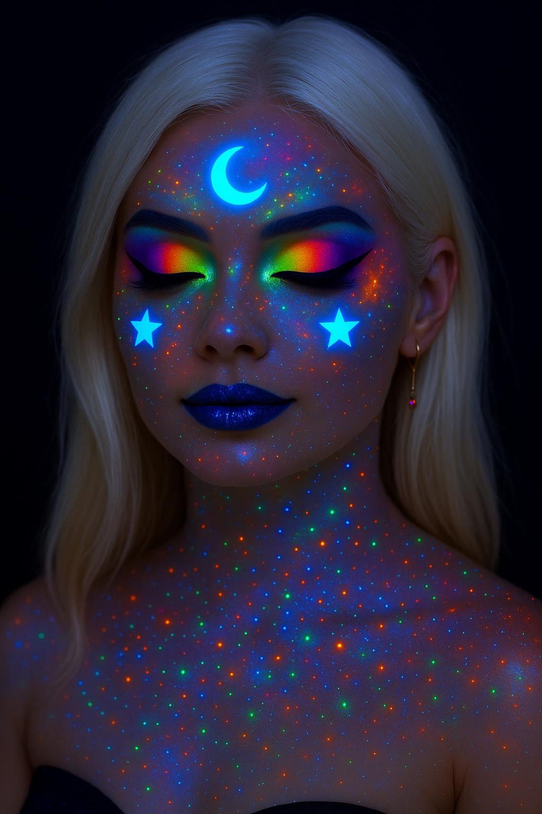 KISMET UV GLOW– Luxury Blacklight Makeup - Etsy