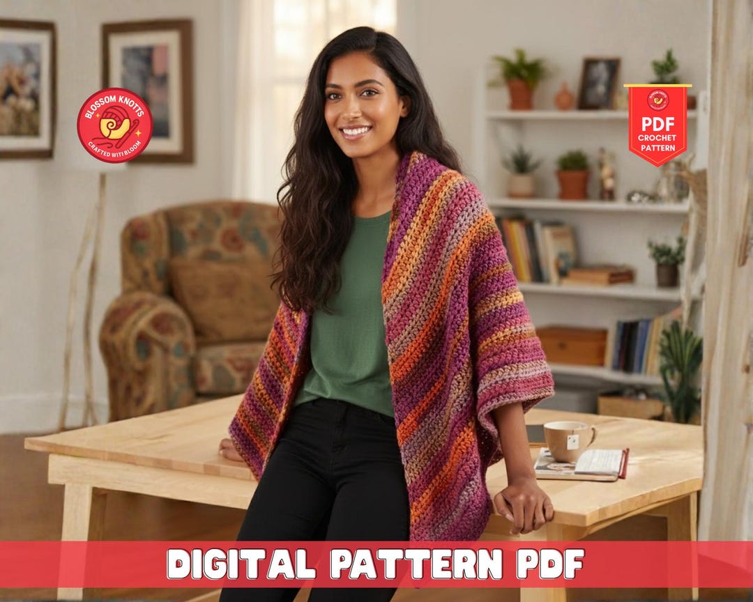 Crochet Shawl Pattern: Rainforest Retreat Triangle Wrap (PDF Pattern ...