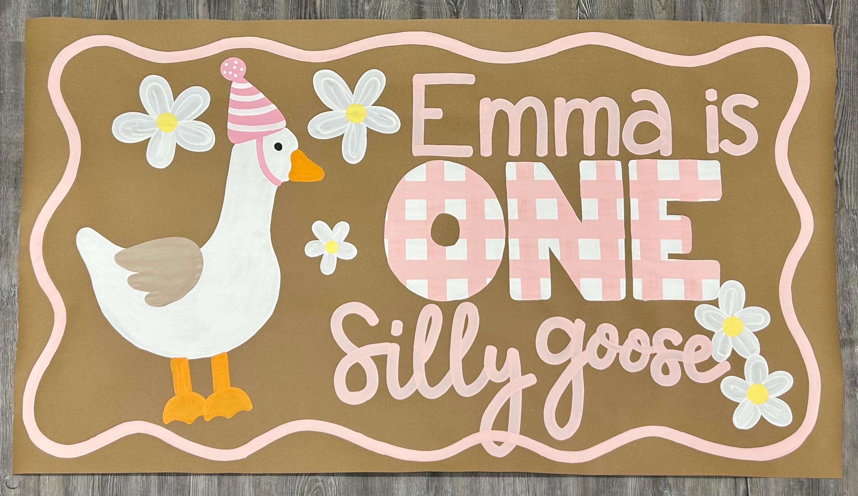 Silly Goose Daisy Birthday Banner - Etsy