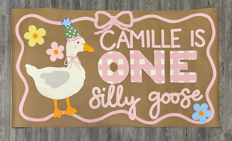 Silly Goose Daisy Birthday Banner - Etsy