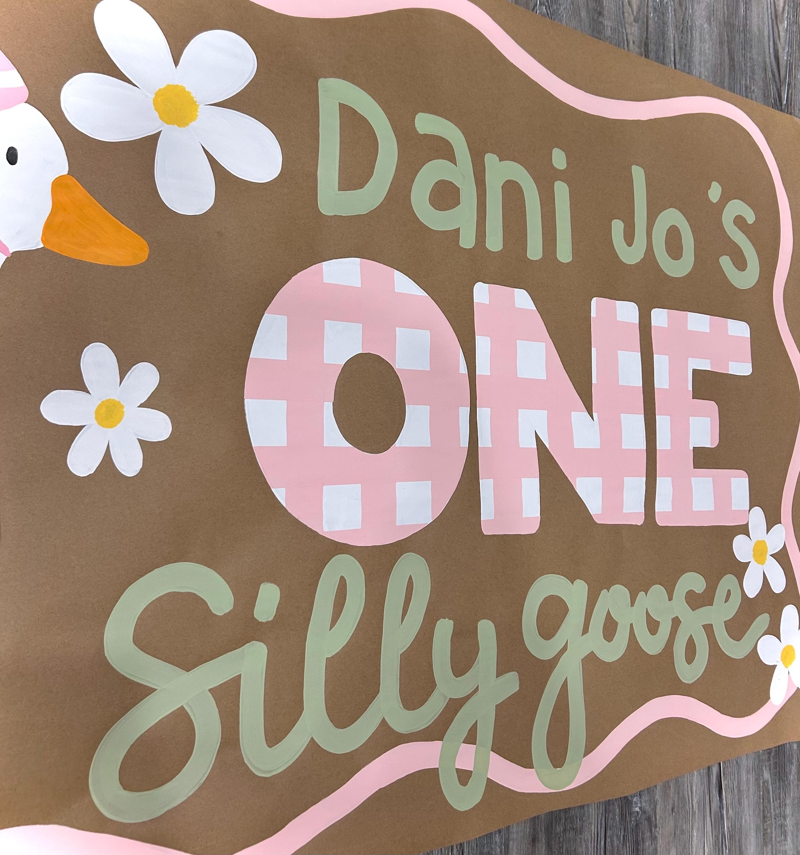 Silly Goose Daisy Birthday Banner - Etsy