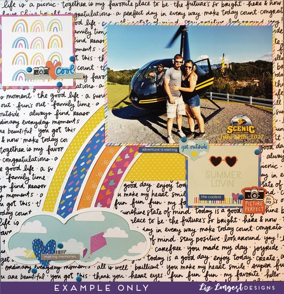 Papercraft Paper Cut To You Paper Cut File for Scrapbooking Rainbow ...