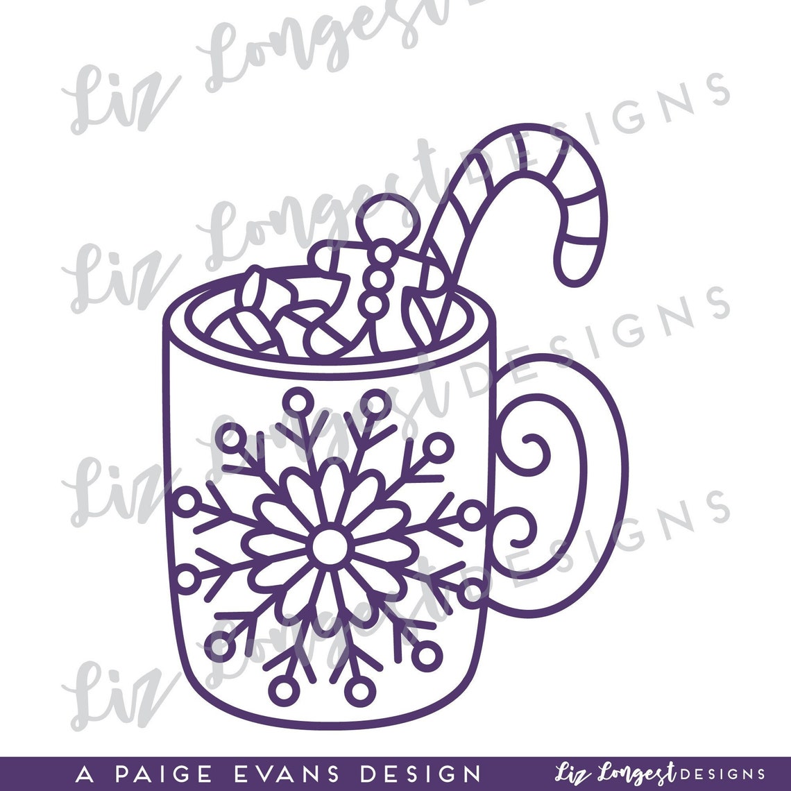 Paige Evans Cut File for Scrapbooking Christmas Hot Cocoa - Etsy