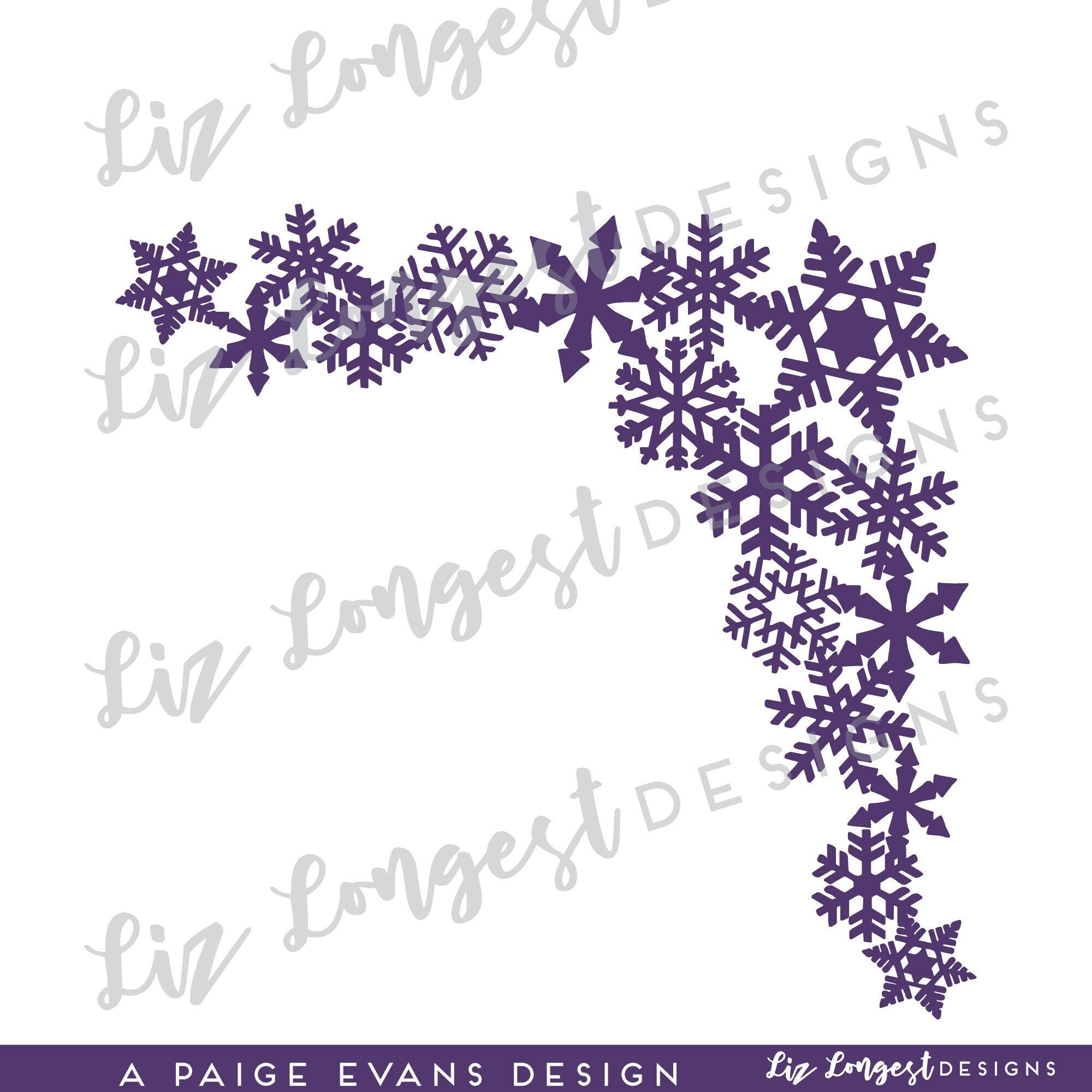 Snowflakes Corner Border