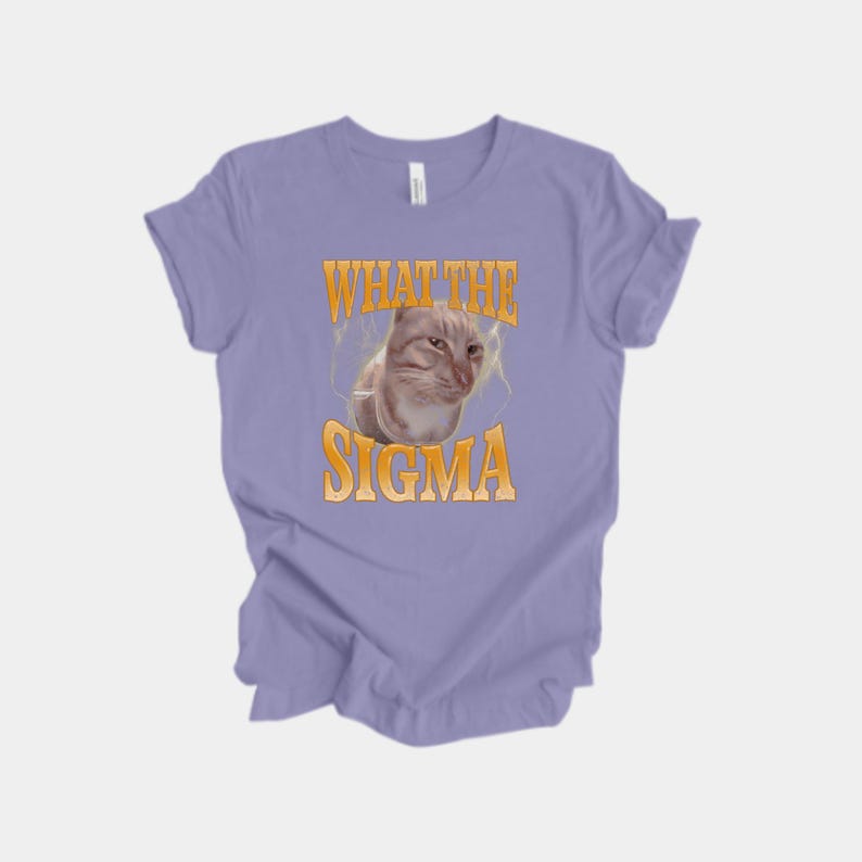 What the Sigma Meme Shirt | Funny Cat Sigma T Shirt | Viral Internet ...
