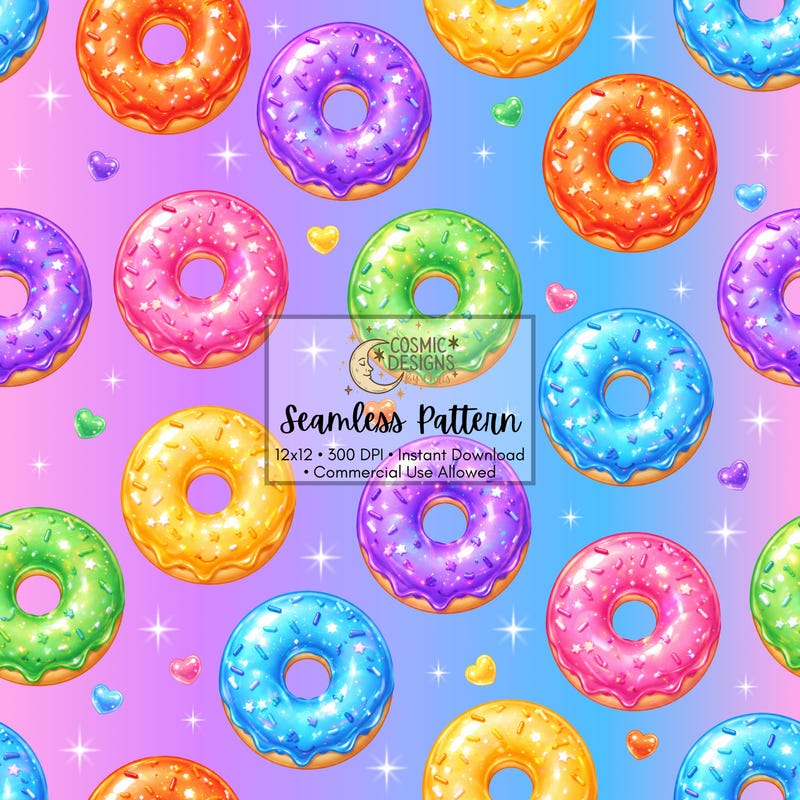 Donut Wallpaper Digital - Etsy