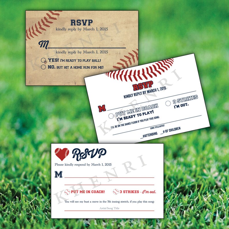 Baseball Stitches Wedding Invitations - Digital File - Printable ...
