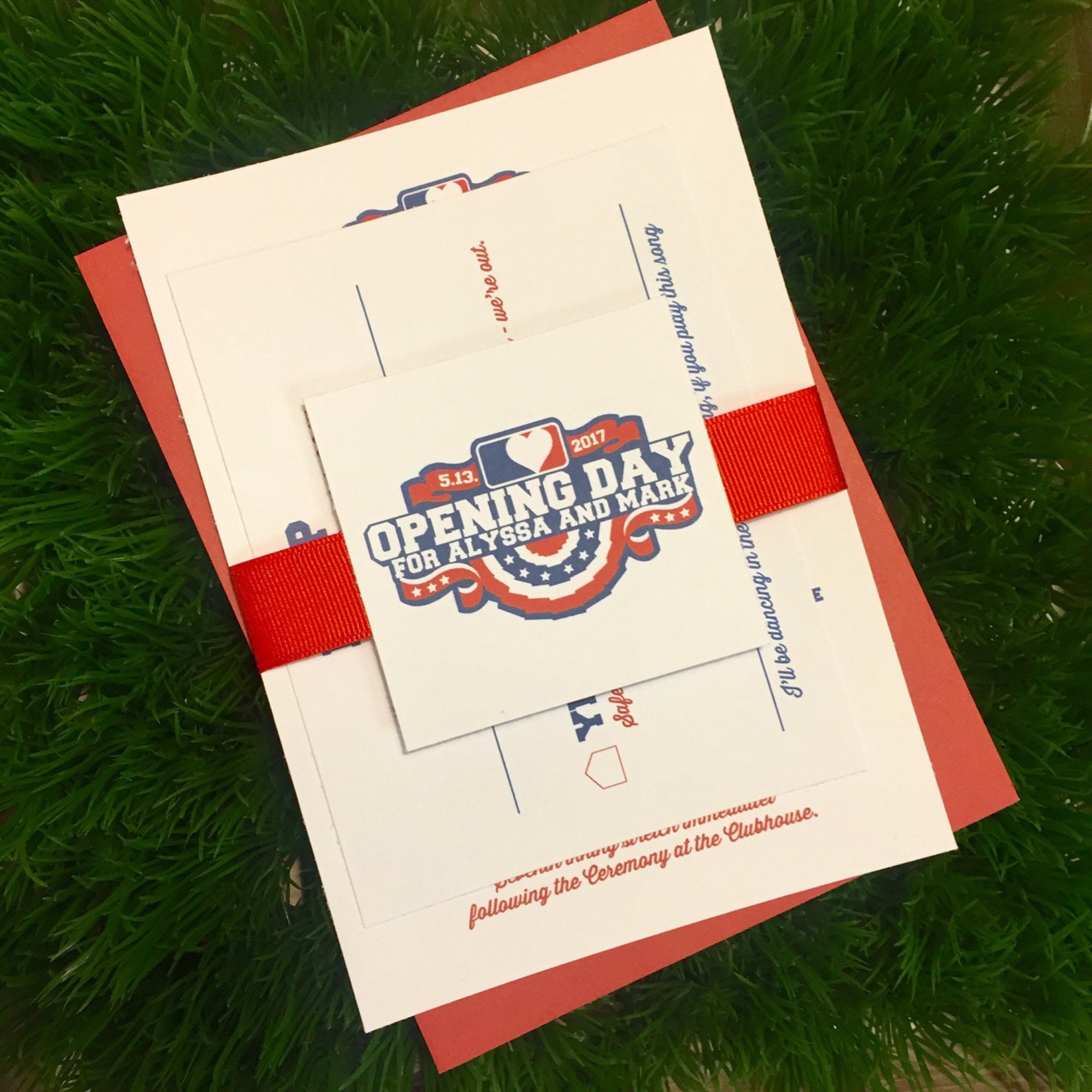 Opening Day - Baseball Wedding Invitation - Baseball Card - Baseball ...