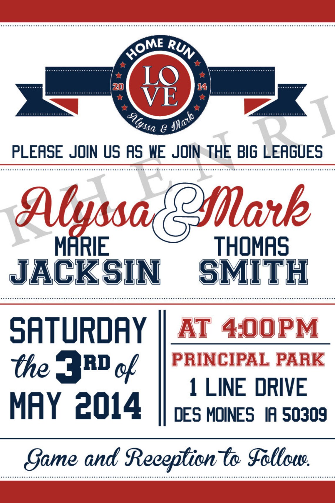 Baseball Wedding Invitations - Printable - Baseball Cards - Baseball ...