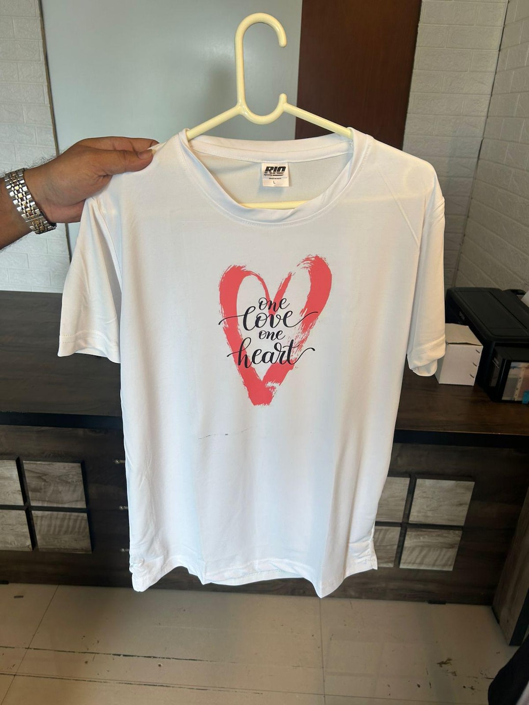 Personalized Logo T-shirt: Custom Message Polyester Shirt - Etsy