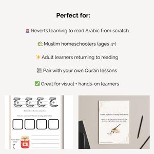 Arabic Alphabet Learning Bundle: Tracing Worksheets & Flashcards (PDF ...
