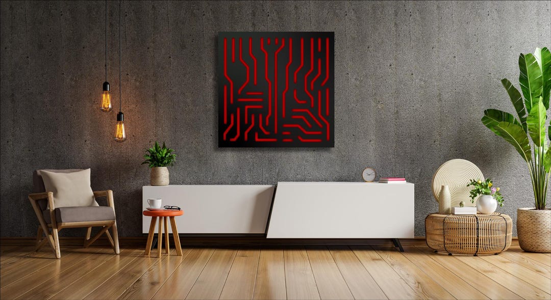 Circuit Pulse Acoustic Panel – Sound Diffuser With Tech-inspired Design ...