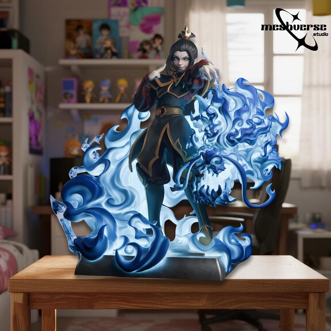 Azula STL 3D Model – the Blue Flame Bender | Avatar Resin Print - Etsy
