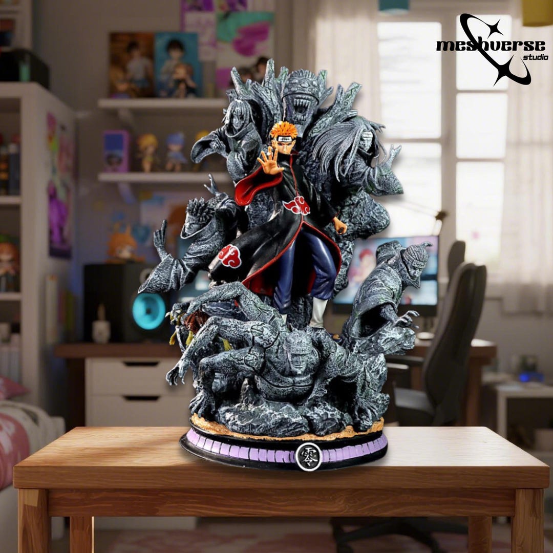 Pain Six Paths STL Diorama – 1/6 Scale Naruto 3D Model | Akatsuki ...