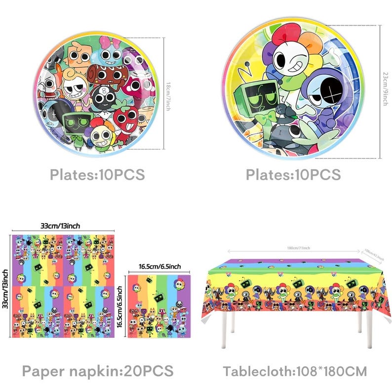 Dandy’s World Birthday Party Decoration Set: Cartoon Theme - Etsy