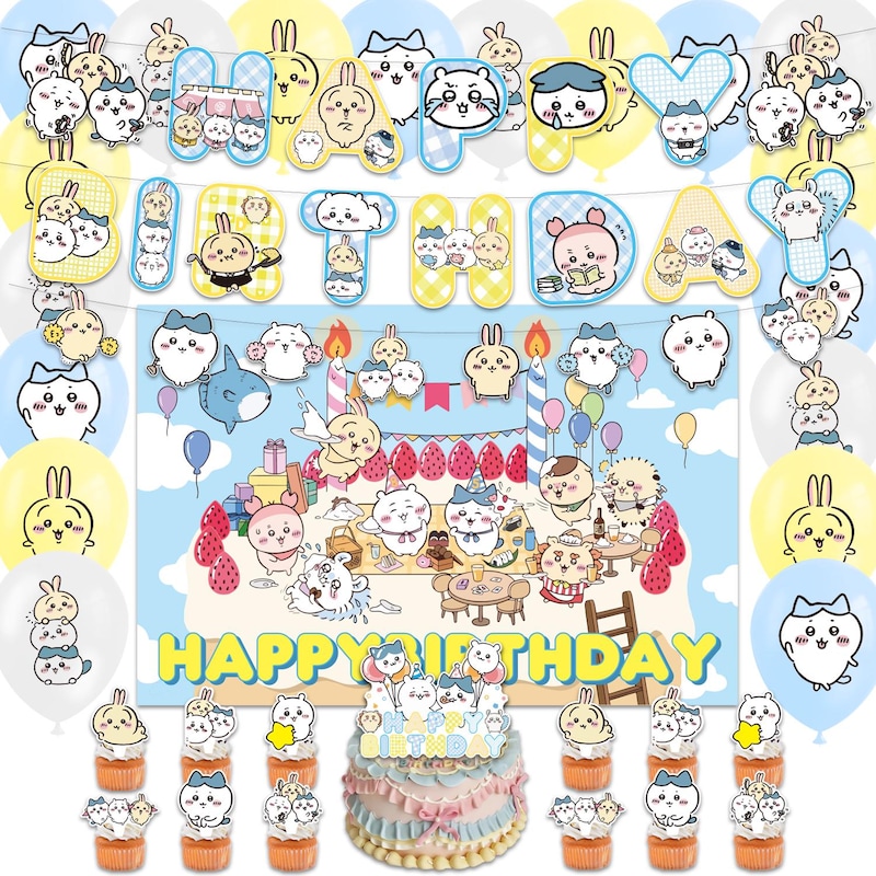 Chiikawa Party Decor - Etsy