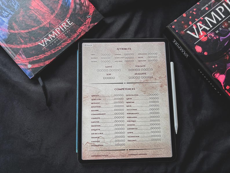 Vampire: the Masquerade V5 Chronicle Journal Character Campaign Sheet ...