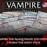 VTM Minimalistic Fillable Character Sheet - Vampire: the Masquerade V5 ...