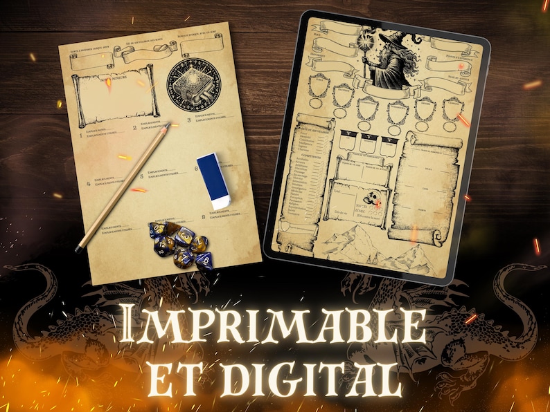 DND Character Sheet Wizard PDF – Printable Dungeons and Dragons 5th ...