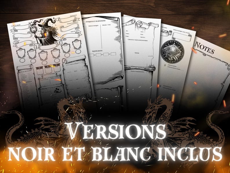 DND Character Sheet Wizard PDF – Printable Dungeons and Dragons 5th ...