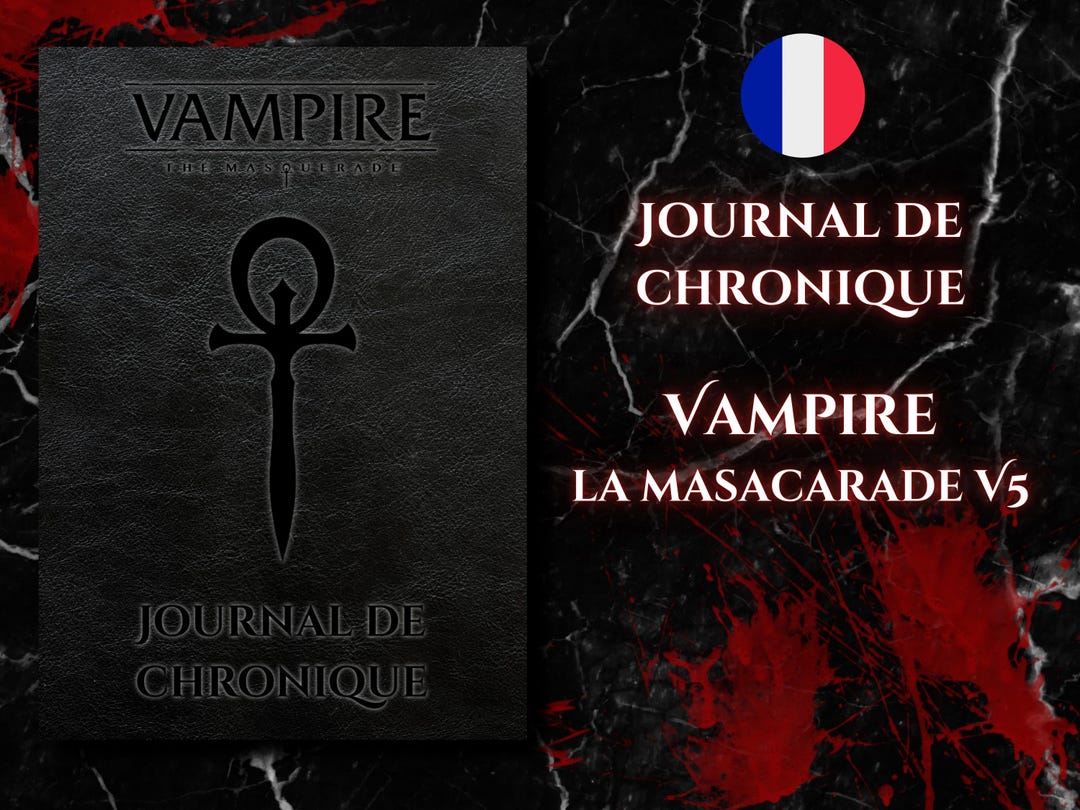 Vampire: the Masquerade V5 Chronicle Journal Printable Digital RPG ...