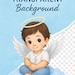 Watercolor Angel Boy Clipart Set: Nursery Art, Baby Shower (digital ...