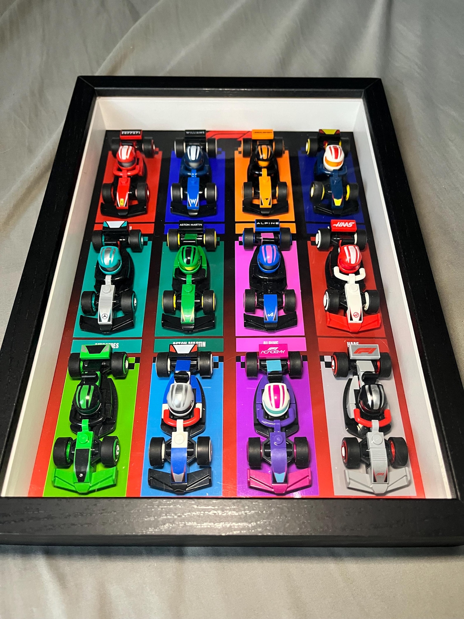 Mini F1 Car Display Print Red & Black Background (A4) - Etsy