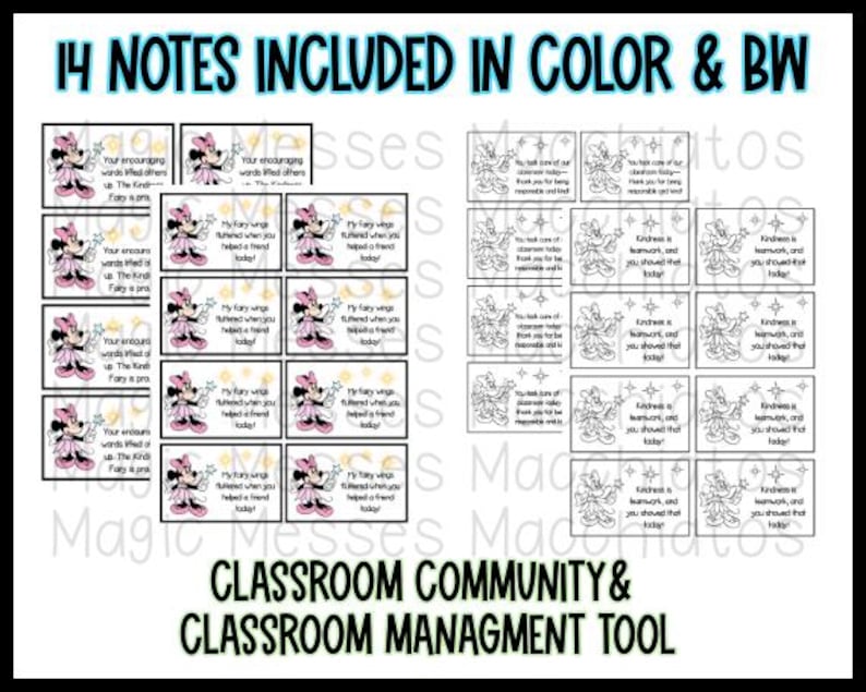 Magical Mouse Kindness Fairy Notes | Classroom Community Builder ...