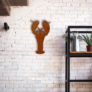 Lobster Metal Wall Art Home Decor Handmade Choose Your Size 11, 17 or ...