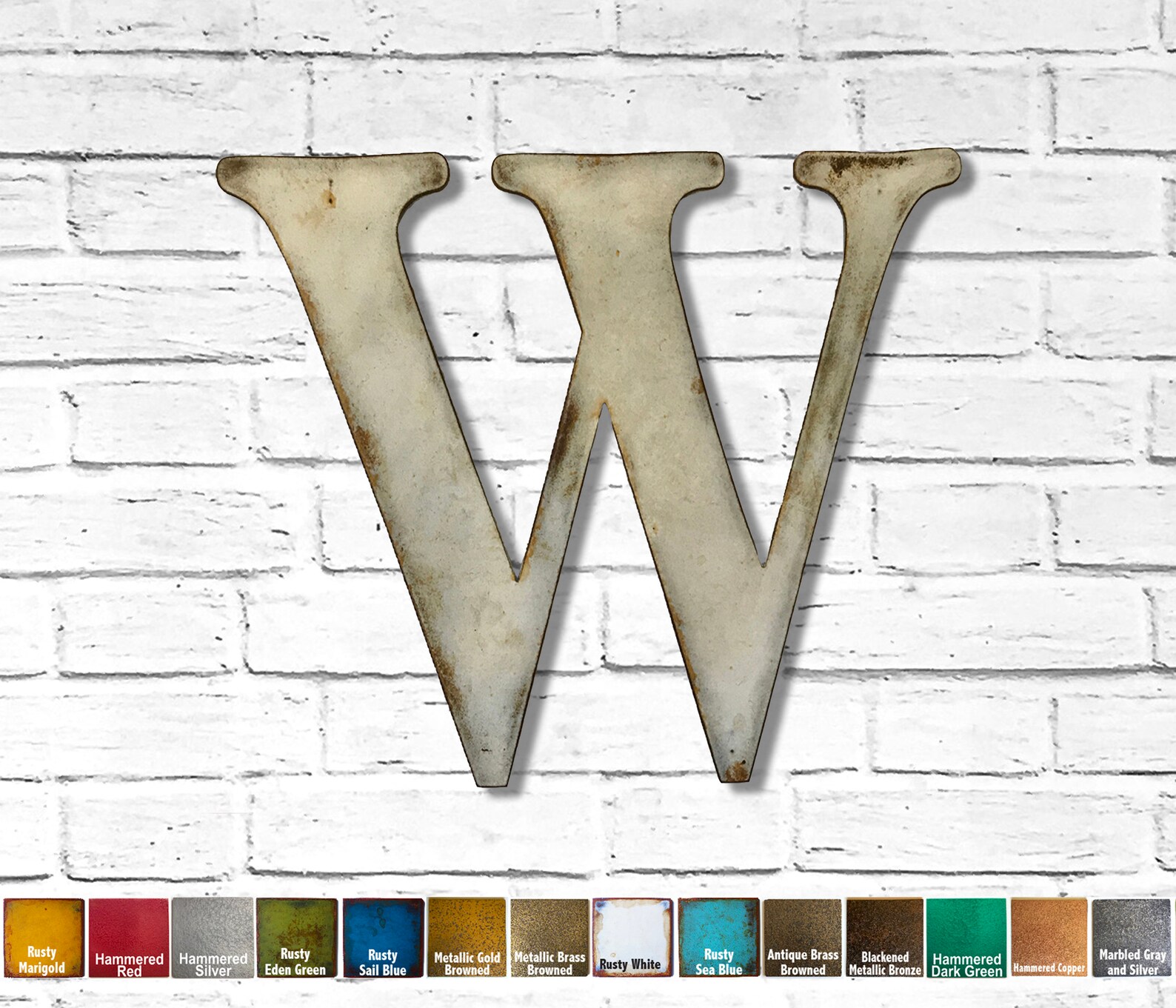 Metal Letter W 8 12 16 22 - Etsy