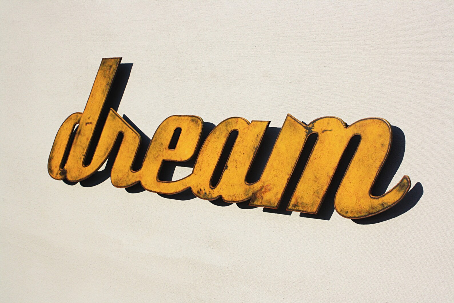 Dream Metal Wall Art 24 Wide Word Wall Art - Etsy
