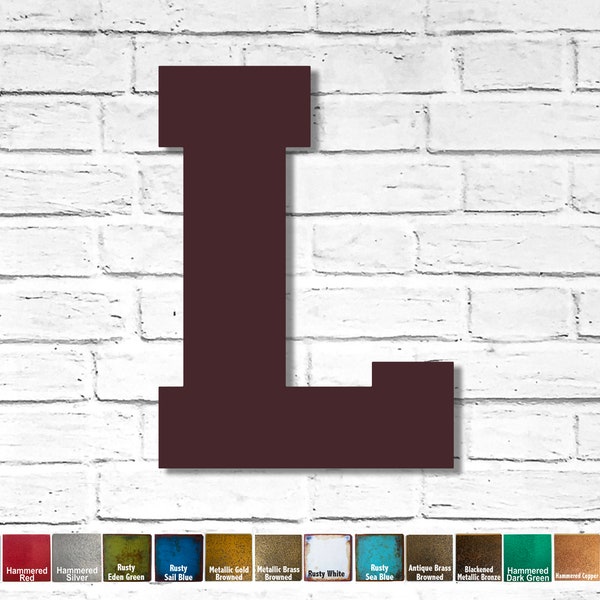 Metal Letter L - Etsy