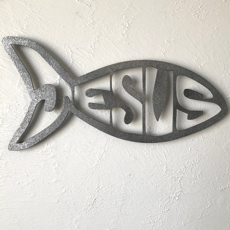 Alpha and Omega symbol metal wall art Available in 11 17 or | Etsy