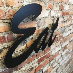 Eat Custom Sign Metal Wall Art Home Decor Handmade Choose 13, 17, 24 or ...