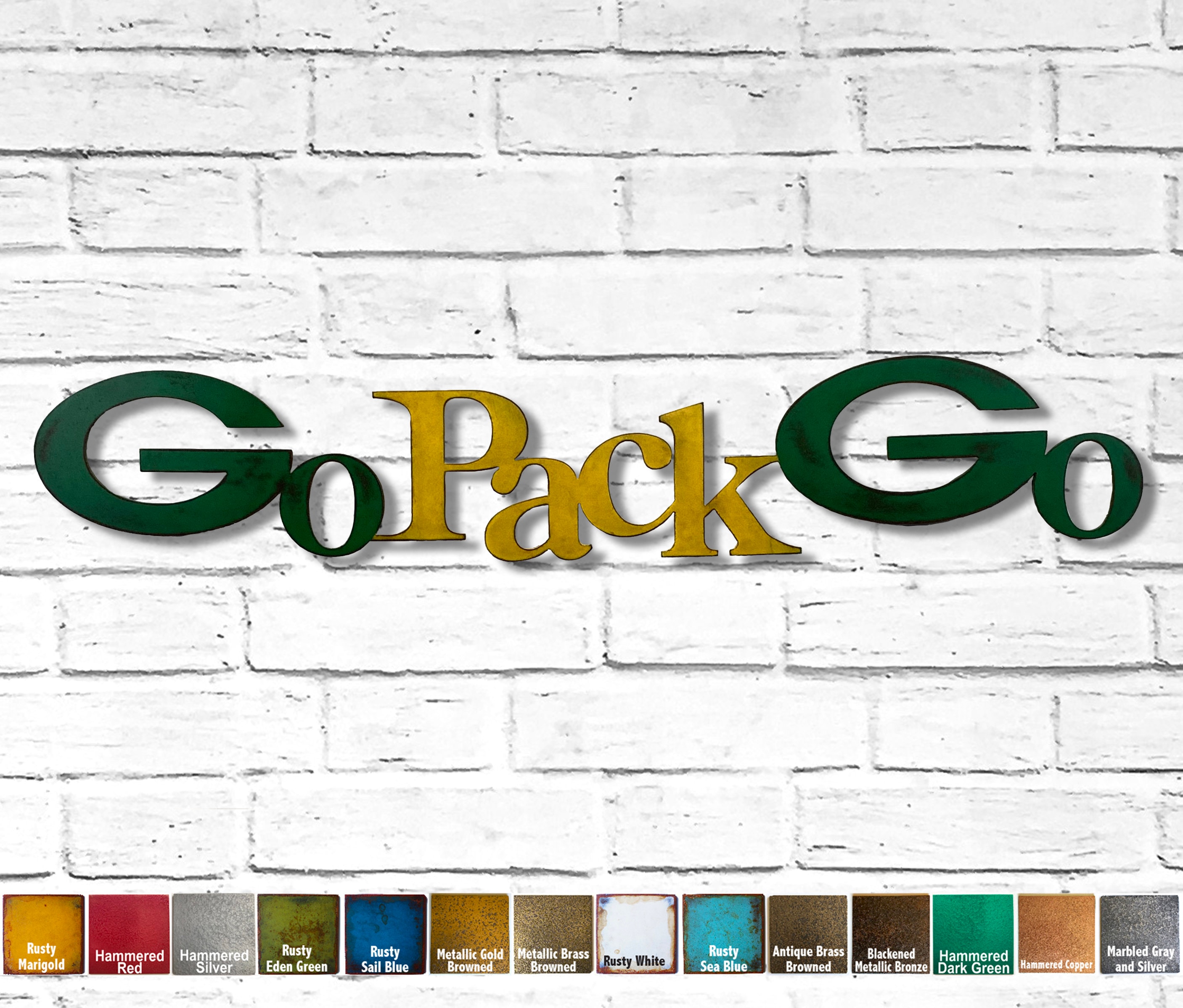 Go Pack Go Sign Metal Wall Art Home Decor Handmade | Etsy