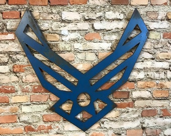Air Force Logo Military Metal Art Metal Wall Art Home - Etsy