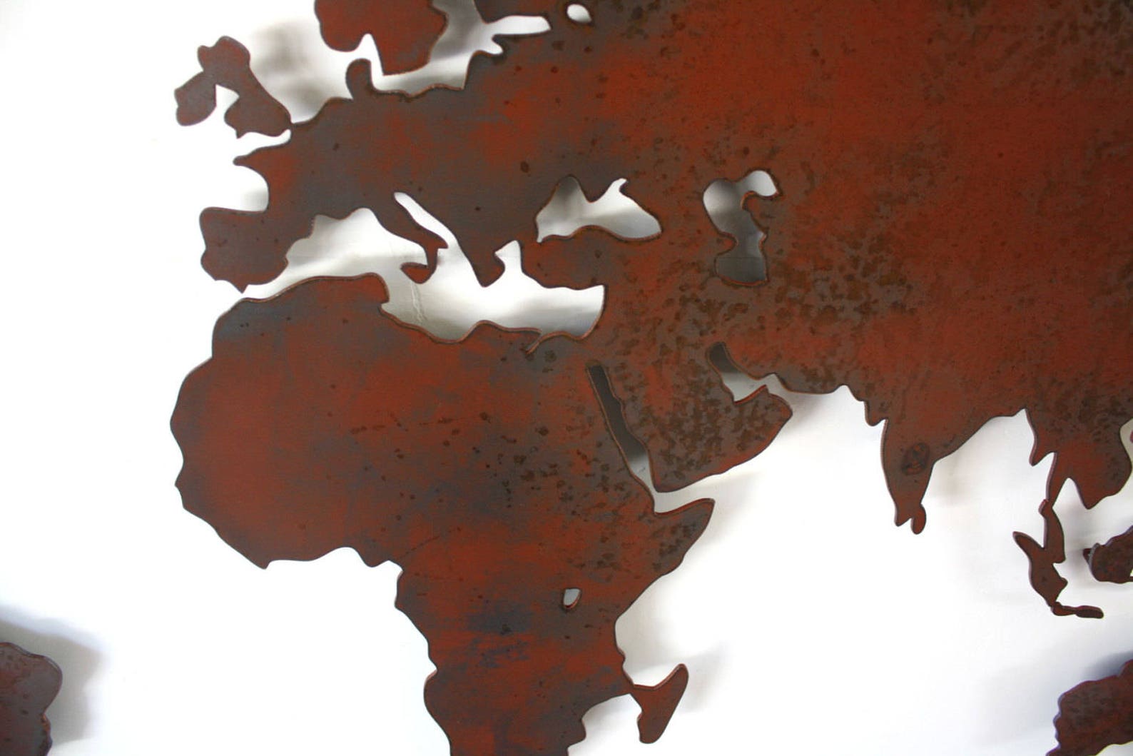 World Map Metal Wall Art 43 Tall X 72 Wide 7 - Etsy