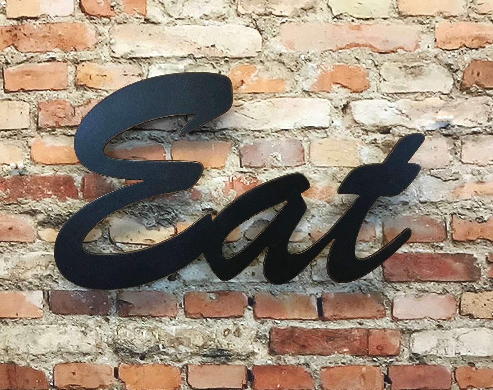 Eat Custom Sign Metal Wall Art Home Decor Handmade | Etsy